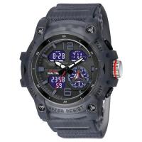 China Multi Functional Plastic Quartz Watch 3ATM Quartz Movement Lcd Mens for sale
