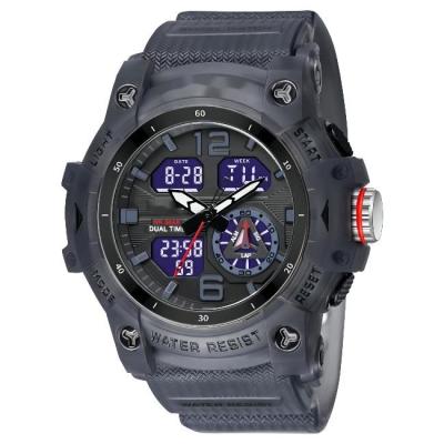 China Multi Functional Plastic Quartz Watch 3ATM Quartz Movement Lcd Mens for sale