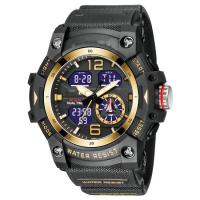 China Multi Functional Plastic Quartz Watch 3ATM Quartz Movement Lcd Mens for sale