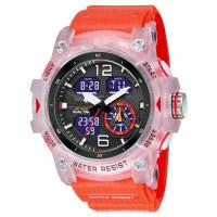 China Multi Functional Plastic Quartz Watch 3ATM Quartz Movement Lcd Mens for sale