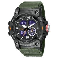 China Multi Functional Plastic Quartz Watch 3ATM Quartz Movement Lcd Mens for sale