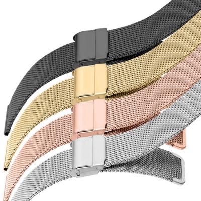 China Metal 22mm Watch Band Strap RoHS Milanese Stainless Steel Mesh Watch Strap for sale