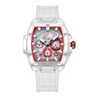 China 12mm Gents White Plastic Watch 3atm Lcd Quartz Watch OEM for sale