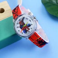 China Kids Marvel Wristwatch 20cm 3BAR SpiderMan Comic Colorful Wrist Watch for sale