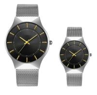 China 44mm 36mm Couple Watches Quartz Goldtone Silvertone Male Female Set for sale