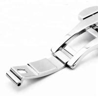 China 6mm Double Push Butterfly Buckle Clasp Stainless Steel Gold Butterfly Clasp for sale