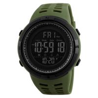 China Mens PU Led Waterproof Digital Watch 49mm Led Stainless Steel Back for sale