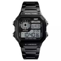 China 45mm Stainless Steel Led Watch Waterproof OEM Goldtone Multi Functional for sale