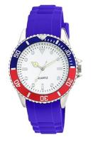 China Gents Ombre Silicone Quartz Watch Luminous Dial FCC Mens Silicone Band for sale