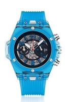 China Bezel Luminous Dial Silicone Band Watch ROHS 22mm Mens Rubber Band for sale