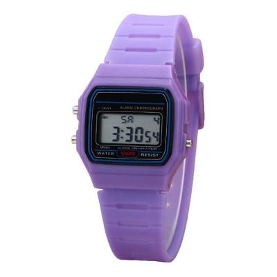 China 36mm OEM Purple Silicone Watch 24cm Quartz Japan Movt Womens Watch for sale