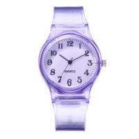China 3ATM Waterproof Plastic Quartz Watch 41.5mm Simple PU Strap Watch for sale