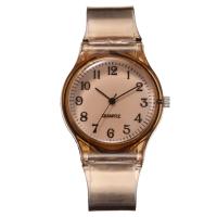 China 3ATM Waterproof Plastic Quartz Watch 41.5mm Simple PU Strap Watch for sale