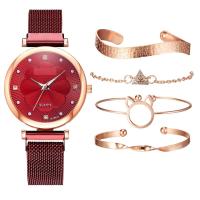China 36MM Womens Watch Gift Set CE 22cm Jewelry Stainless Steel Mesh Watch for sale