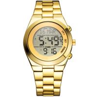 China Rosegold Waterproof Digital Watch 3ATM Men'S Water Resistant Digital Watches 38MM for sale