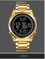 China 220mm Silvertone 3BAR Stainless Steel Digital Watch Waterproof Digital for sale