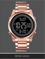 China 220mm Silvertone 3BAR Stainless Steel Digital Watch Waterproof Digital for sale