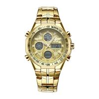 China Silver 230mm Water Resistant Digital Watches 3BAR Gents Digital Quartz Alarm for sale