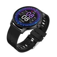 China Waterproof 3ATM Fitness Tracker Smart Watch Pink Round Sport Silicone Strap for sale