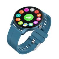 China Waterproof 3ATM Fitness Tracker Smart Watch Pink Round Sport Silicone Strap for sale