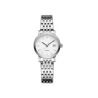 China Silvertone Fashion Quartz Couple Watches Gift Set 3BAR Date Functional for sale