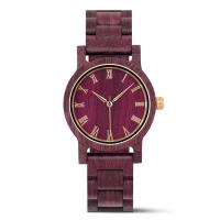 China 3ATM Wooden Wrist Watch 44mm Water Resistant Quartz Wooden For Men for sale