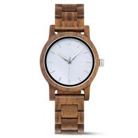 China 3ATM Wooden Wrist Watch 44mm Water Resistant Quartz Wooden For Men for sale