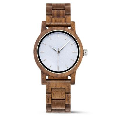 China 3ATM Wooden Wrist Watch 44mm Water Resistant Quartz Wooden For Men for sale