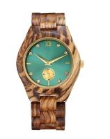 China Black 240mm Wooden Mens Wrist Watch 3BAR Wood Grain Watches Japan Movement for sale