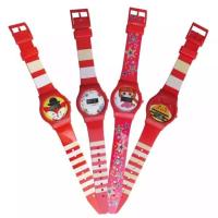China Cartoon Digital  3ATM Waterproof Kids Watch Round Waterproof Plastic for sale