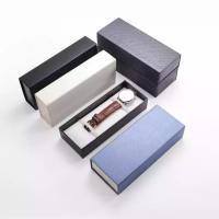 China 15.7cm PU Leather Watch Box Rectangle 52g Watch Box Gift Packaging for sale