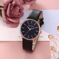 China Black 5ATM 36mm Analogue Wrist Watch 5BAR Leather Belt Watches For Ladies for sale