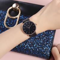 China Black 5ATM 36mm Analogue Wrist Watch 5BAR Leather Belt Watches For Ladies for sale