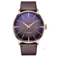 China 5BAR Mechanical Skeleton Watch 12mm Mens Winding Automatic Date Function for sale