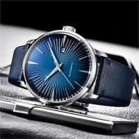 China 5BAR Mechanical Skeleton Watch 12mm Mens Winding Automatic Date Function for sale