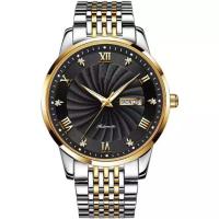 China 41.5mm Automatic Mechanical Watches For Men Stainless Steel Twotone IP Plating for sale