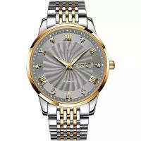 China 41.5mm Automatic Mechanical Watches For Men Stainless Steel Twotone IP Plating for sale