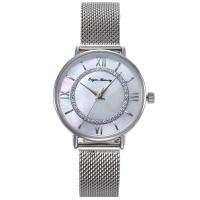 China Ladies 3ATM Quartz Analog Watch 18mm Mop Dial Watch Mesh Strap for sale