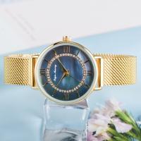 China Ladies 3ATM Quartz Analog Watch 18mm Mop Dial Watch Mesh Strap for sale