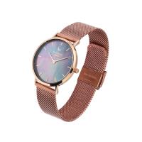 China Luxury 36mm Stainless Steel Quartz Watch Custom Logo Ladies Mirror for sale