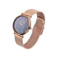 China Luxury 36mm Stainless Steel Quartz Watch Custom Logo Ladies Mirror for sale