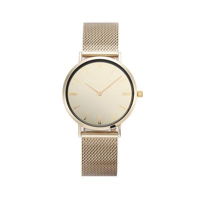 China Luxury 36mm Stainless Steel Quartz Watch Custom Logo Ladies Mirror for sale