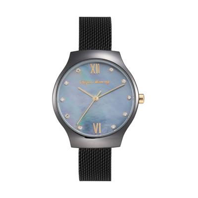China Luxury Ladies 32MM Alloy Quartz Watch Dark Waterproof Custom Logo for sale