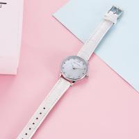 China Leather Strap 32mm Dial Alloy Quartz Watch Pearl Shell Dial 3ATM Water Resistant for sale