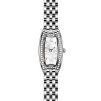 China Barrel Shaped Waterproof All Stainless Steel Watch 32mm Women'S Quartz for sale