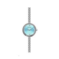 China Luxury Stainless Steel Jewelry 26mm Small Quartz Bracelet Watch Fashion Zircon Shell for sale