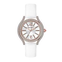 China Luxury Leather Strap Quartz Watch Inlaid With A Large Number Of Zircon Jewelry for sale