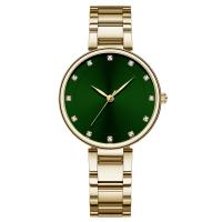 China 32mm Green Dial Temperament Stainless Steel Quartz Watch Waterproof Commemorative for sale