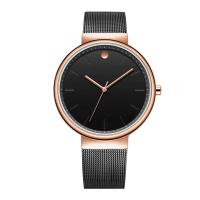 China Silvery 40mm Fashionable Men'S Quartz Watch Round Smooth Surface for sale
