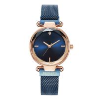 China Gem Cutting Process Glass Lens 32mm Women'S Quartz Watch Fashionable Luxury for sale